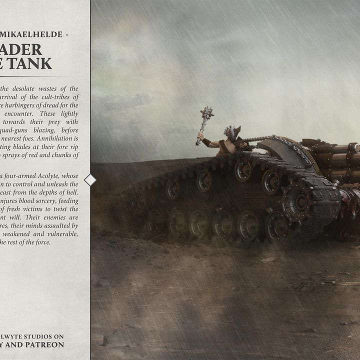 3D Printable Kingdoms of Mikaelhelde - Crusader Strike Tank by Solwyte ...