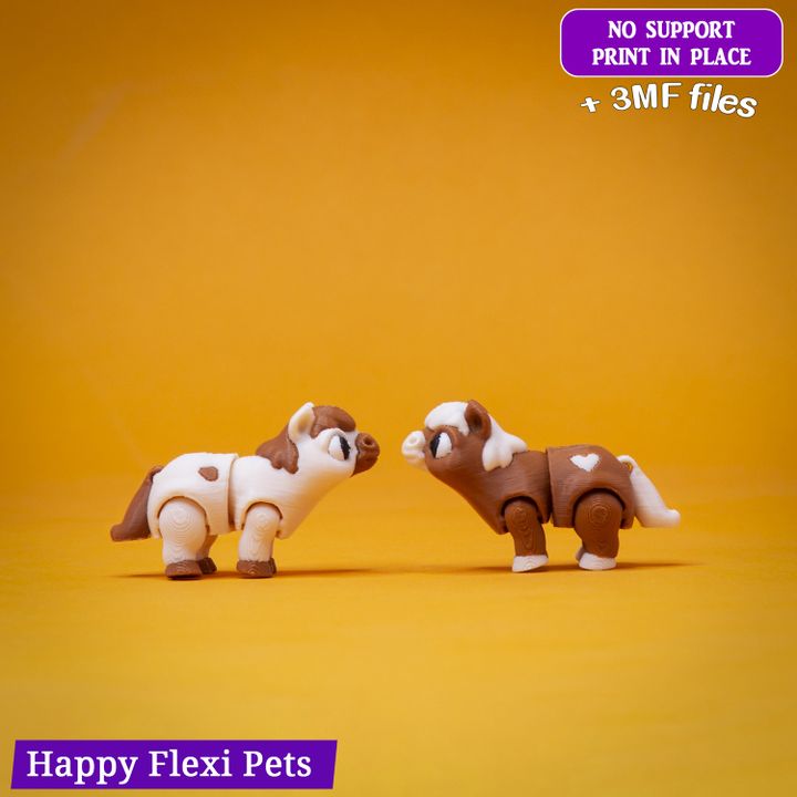 3D Printable Little Pony the flexi cartoon toy by Happy Flexi pets