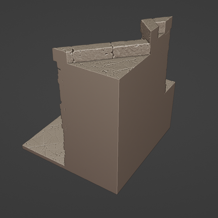 3D Printable MODERN CORNER VIGNETTE DIORAMA BASE BY AM-MEDIA.BIZ ...