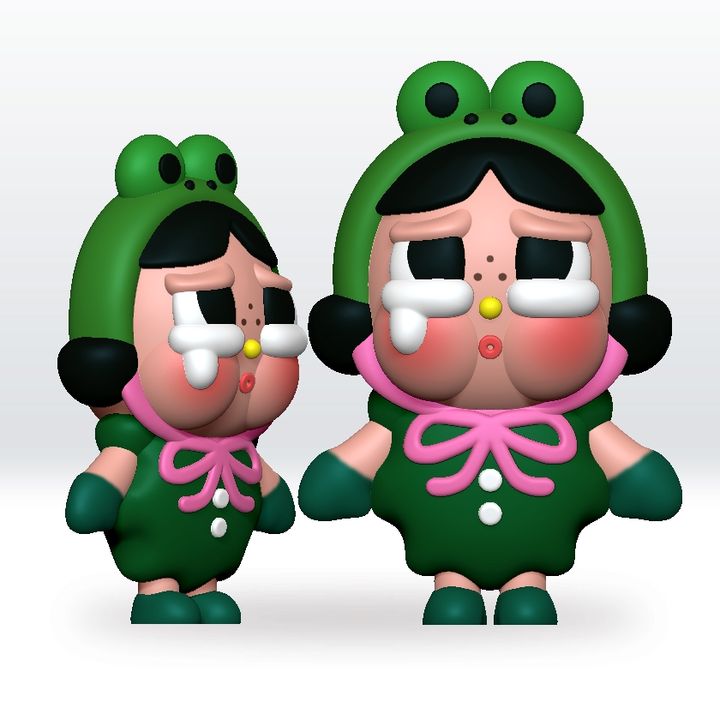 3D Printable What a frog STL file Crybaby Crying Again Series STL,3mf ...