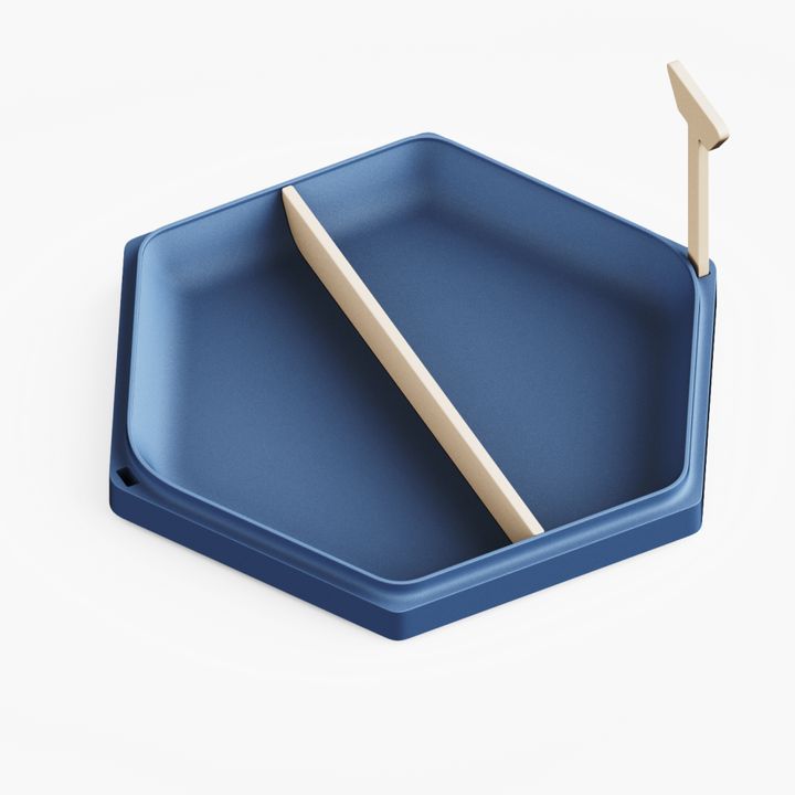 3D Printable Hex token tray - modular GeekShapes system by GeekShapes