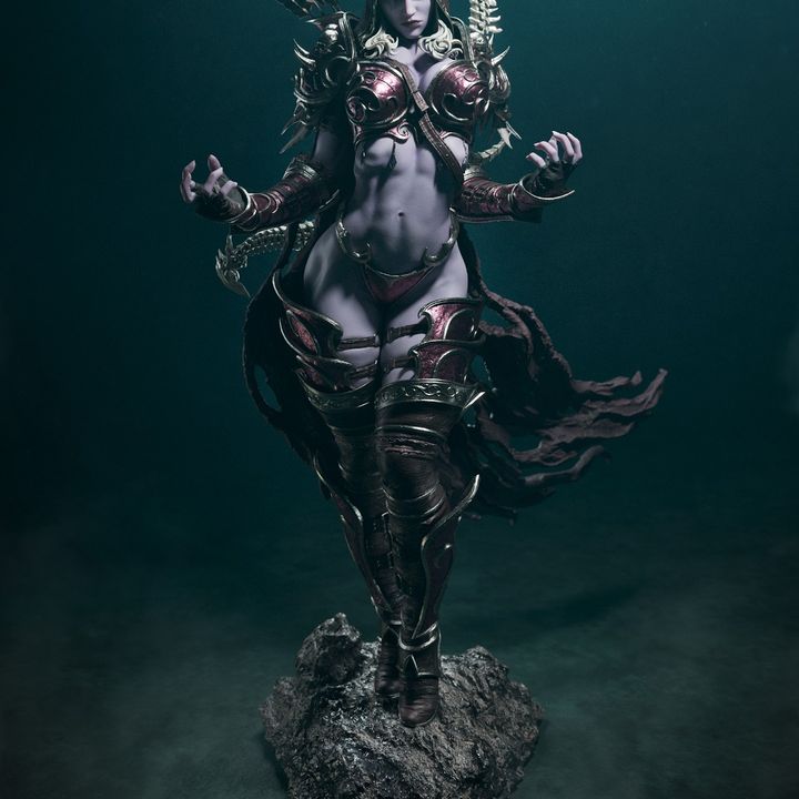 3D Printable The Banshee Queen Rises 3D Print by CA3D Studios