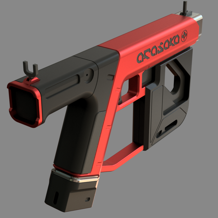 3D Printable Arasaka Senkoh LX "Raiju" - Iconic Cyberpunk 2077 Pistol ...