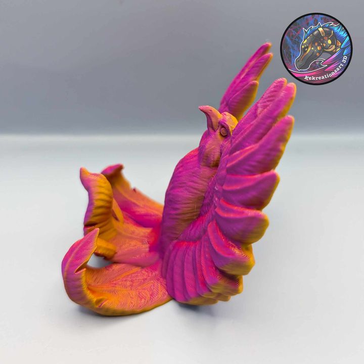 3D Printable Phoenix Card Holder by Kirsten M