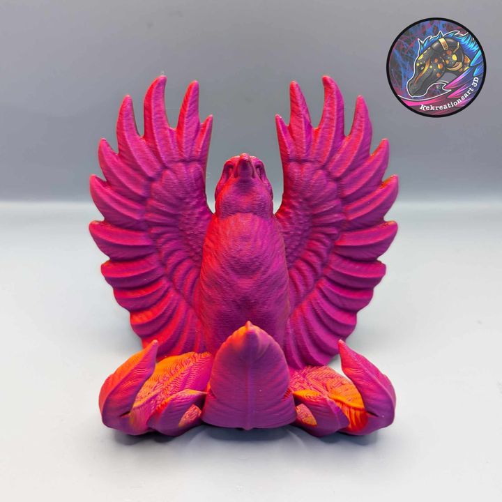 3D Printable Phoenix Card Holder by Kirsten M