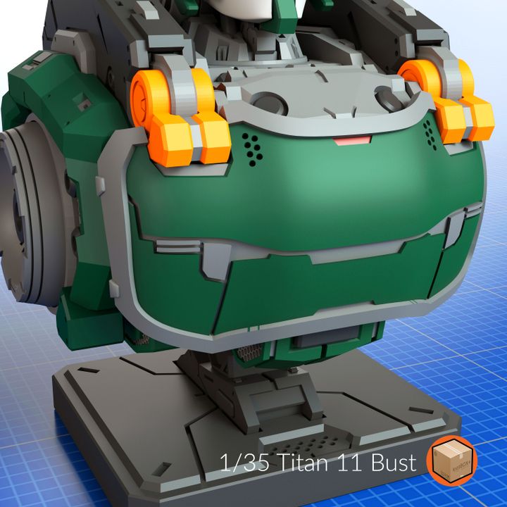 3D Printable 1/35 TITAN 11 BUST AKA ALTRON by Norman Caguiat