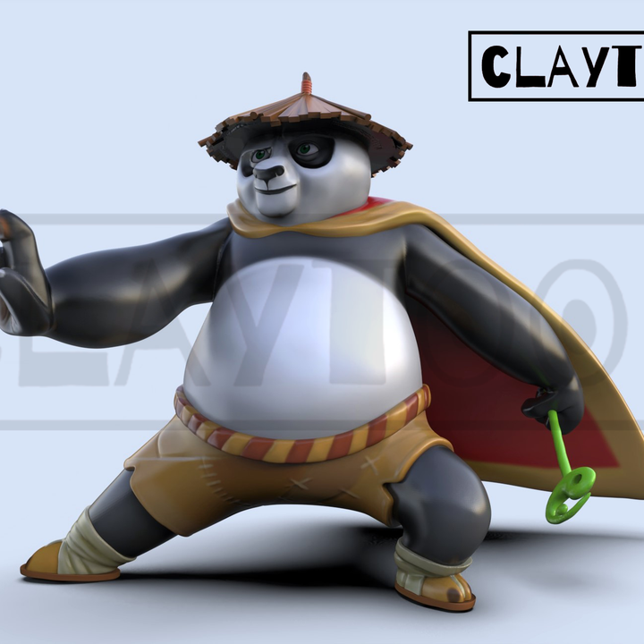3D Printable Kunfu panda by Balamurugan
