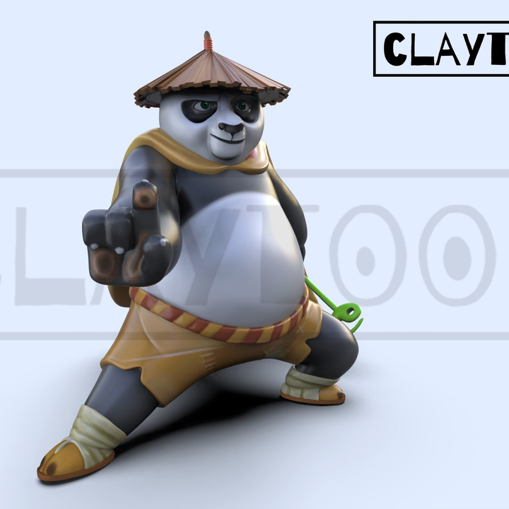 3D Printable Kunfu panda by Balamurugan