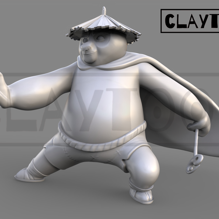 3D Printable Kunfu panda by Balamurugan