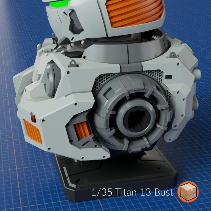 3D Printable 1/35 TITAN 13 BUST AKA TALLGEESE by Norman Caguiat