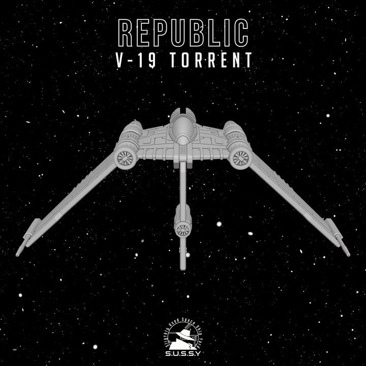 3D Printable V-19 Torrent by Slightly Used SpaceShips Yard - (SUSSY)