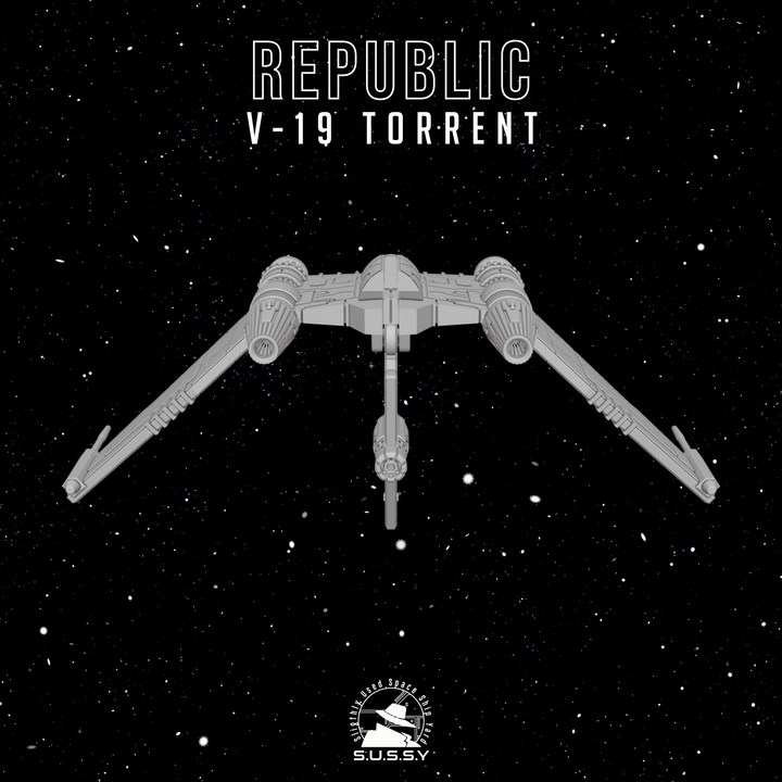 3D Printable V-19 Torrent by Slightly Used SpaceShips Yard - (SUSSY)