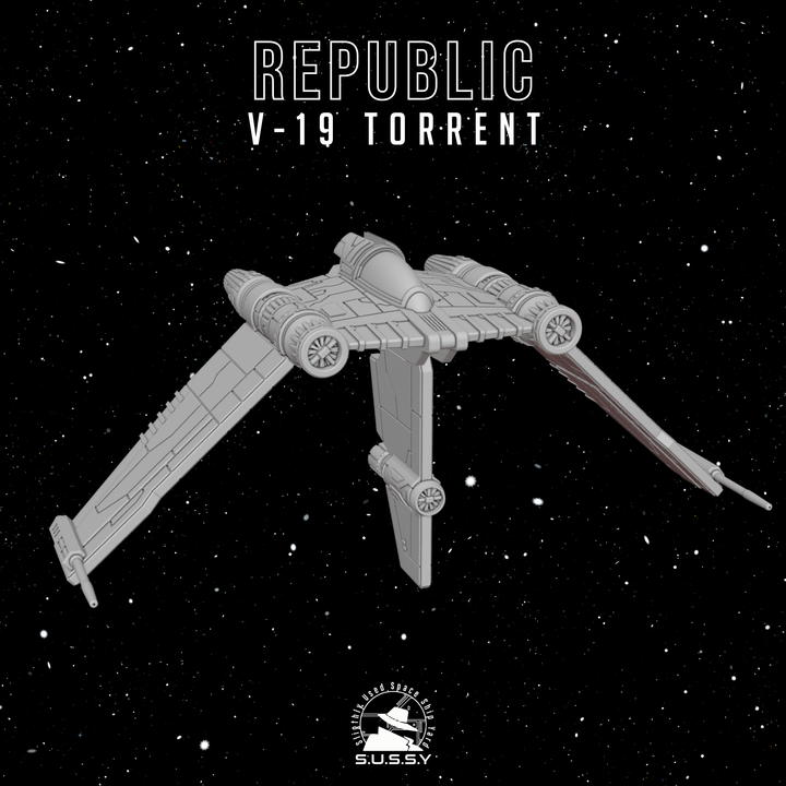 3D Printable V-19 Torrent by Slightly Used SpaceShips Yard - (SUSSY)