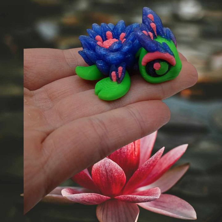 3D Printable Lotus Turtle by The Dragon's Den