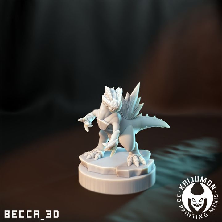 3D Printable Kaijumon Icezilla by Kaijumon