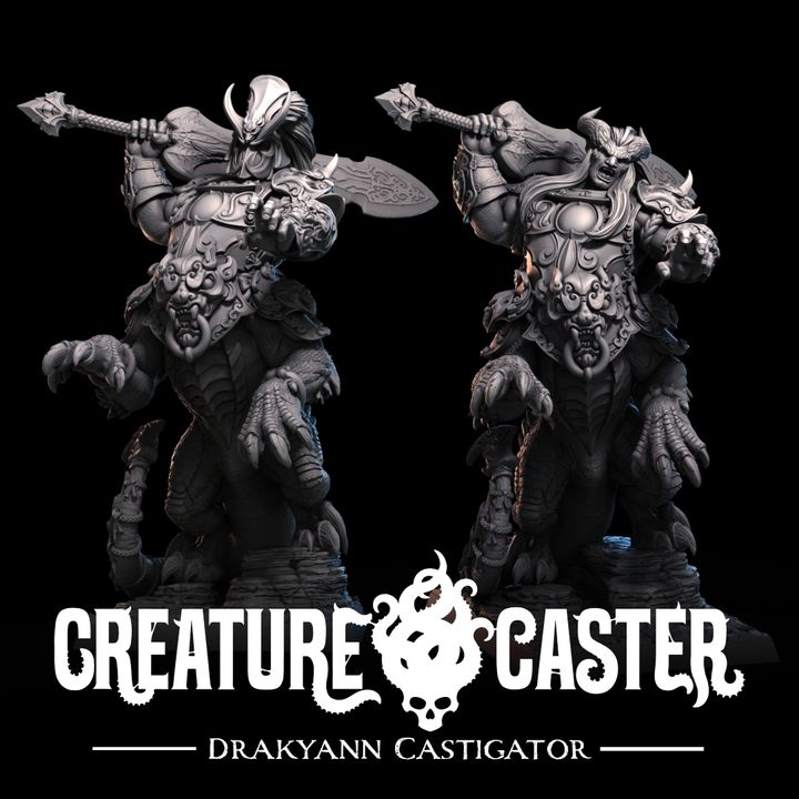 3D Printable Drakyann Castigator by Creature Caster