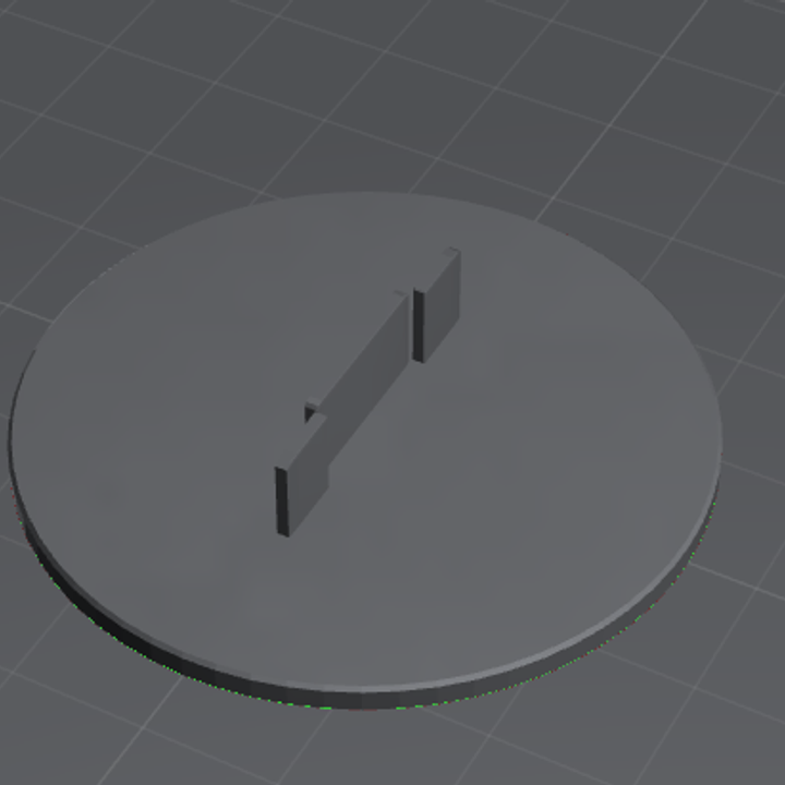 3D Printable 2 inch base for paper minis by Bryan Douglas