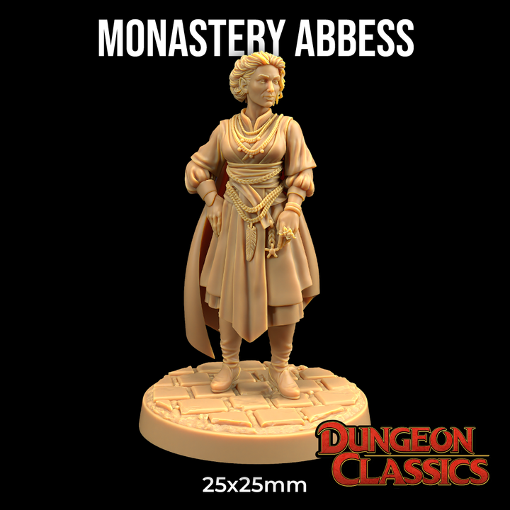 3D Printable Monastery Abbess | PRESUPPORTED | Dungeon Classics by ...