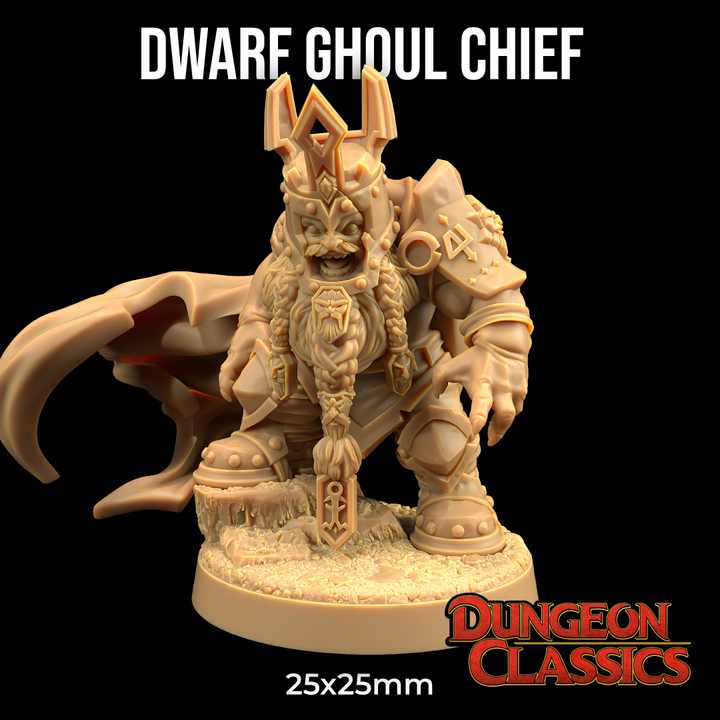 3D Printable Dwarf Ghouls Chief | PRESUPPORTED | Dungeon Classics by ...