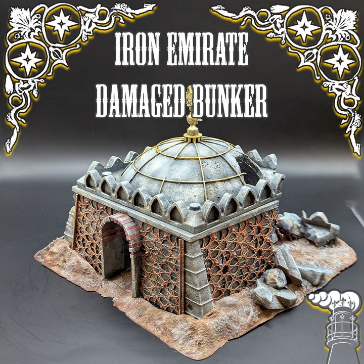 3D Printable Damaged Bunker - Crates and Urns Included - Iron Emirate ...