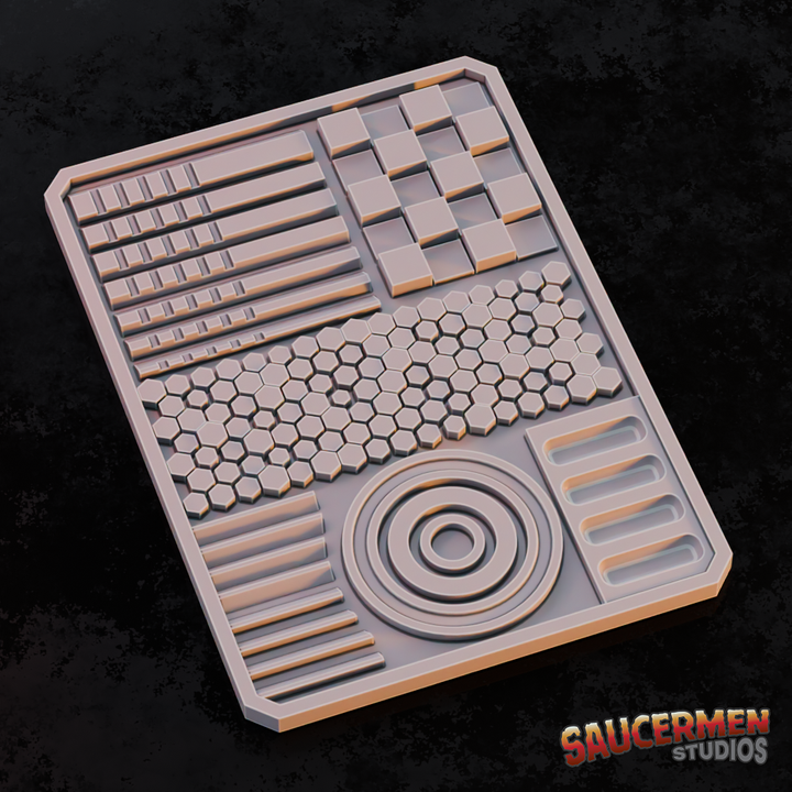 3D Printable Texture / Practice Palette: Shapes & Ridges by Saucermen ...