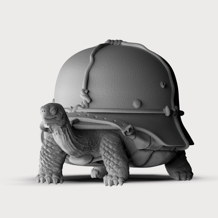 3D Printable turtle by 3Dimontis