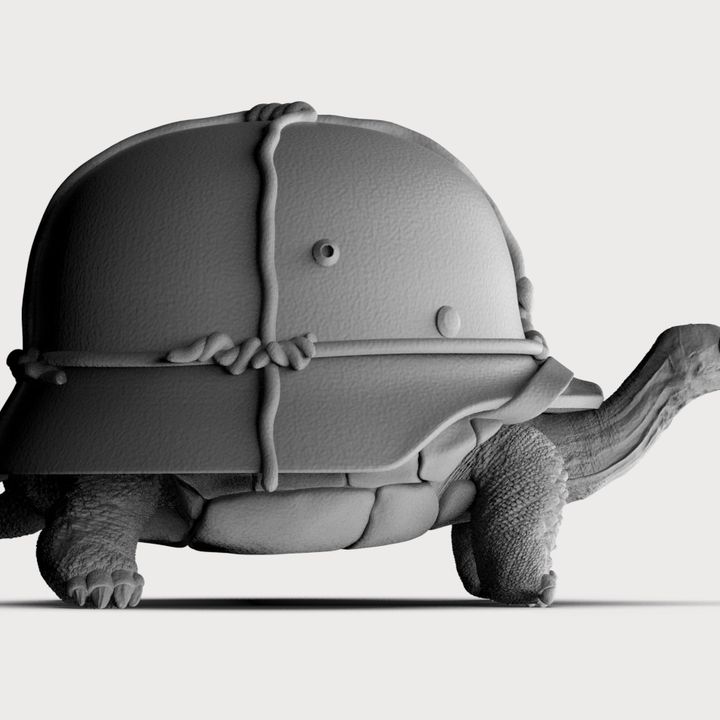 3D Printable turtle by 3Dimontis
