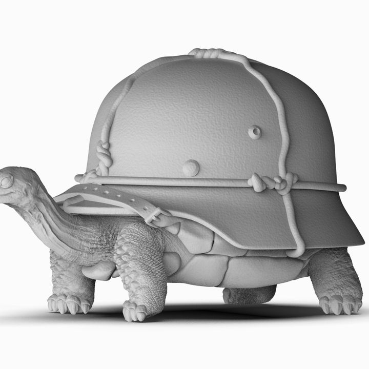 3D Printable turtle by 3Dimontis