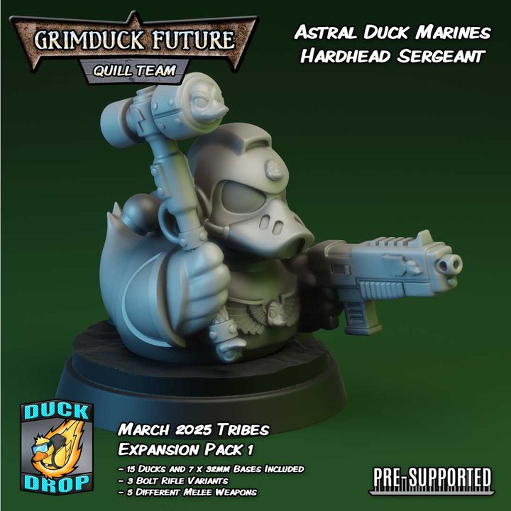 3D Printable Astral Marine Hardhead Warrior Sergeant - Rubber Duck ...