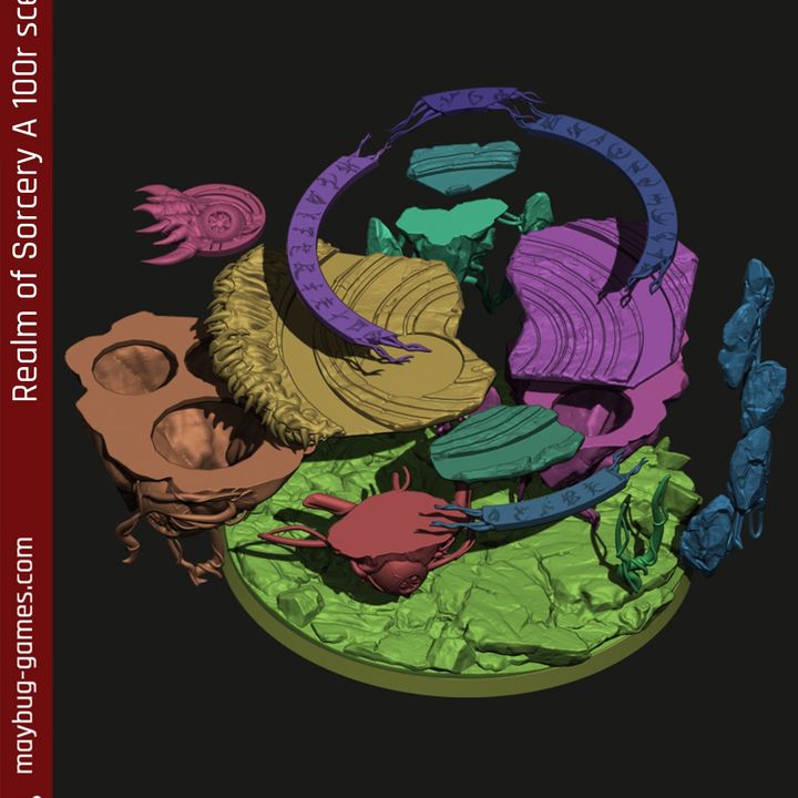 3D Printable Scenic_RealmofSorcery_100r_A by Krzysztof Hawryszczuk