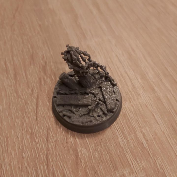 3D Printable Free 32mm base and topper - trench crusade - trenches by ...