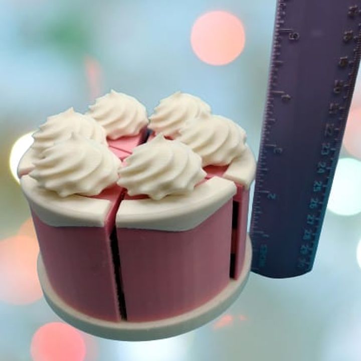 3D Printable Play Food Magnetic Cake Set with Birthday Candles ...