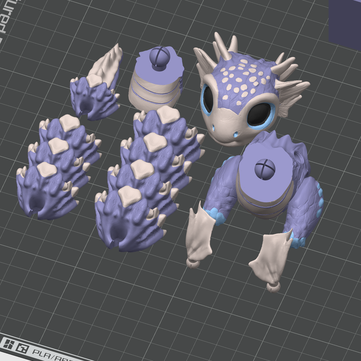 3D Printable Modular Serpent Dragon - Articulated Customizable Creature ...