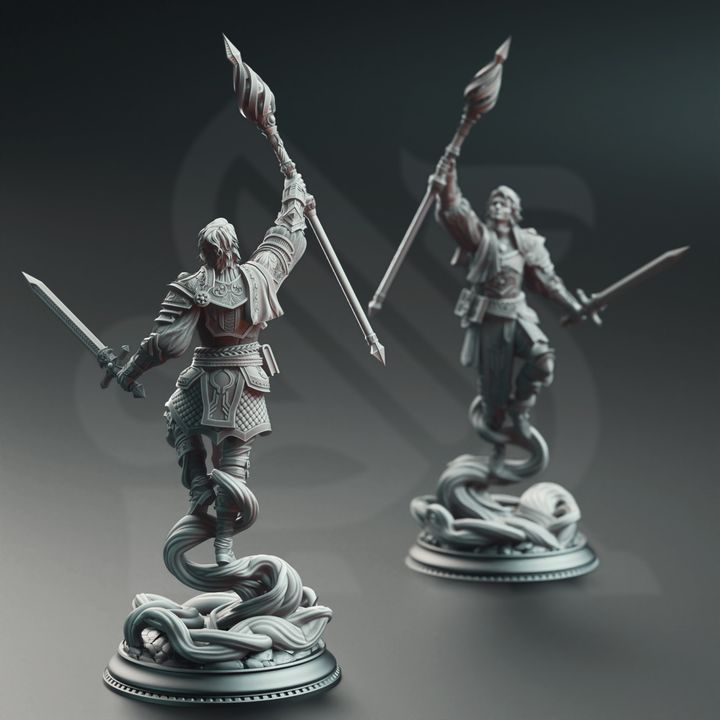 3D Printable Noble Court Wizard - Chandler Marks by DM Stash