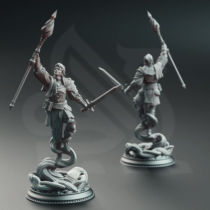 3D Printable Noble Court Wizard - Chandler Marks by DM Stash