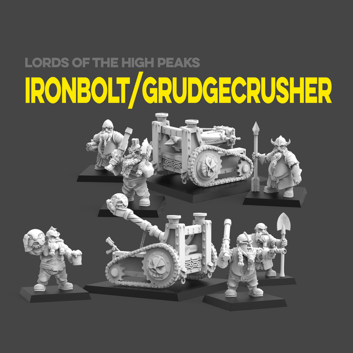 3D Printable Dwarf Ironbolt/Grudgecrusher by Matteo Donzelli