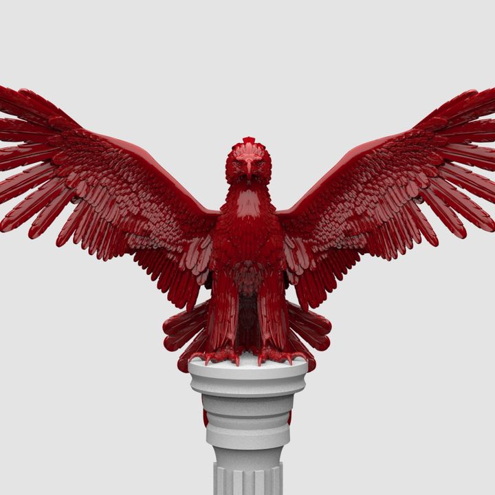 3D Printable phoenix sculpture by Dmitry Tishchenkov