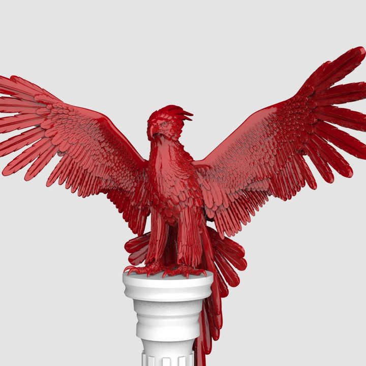 3D Printable phoenix sculpture by Dmitry Tishchenkov