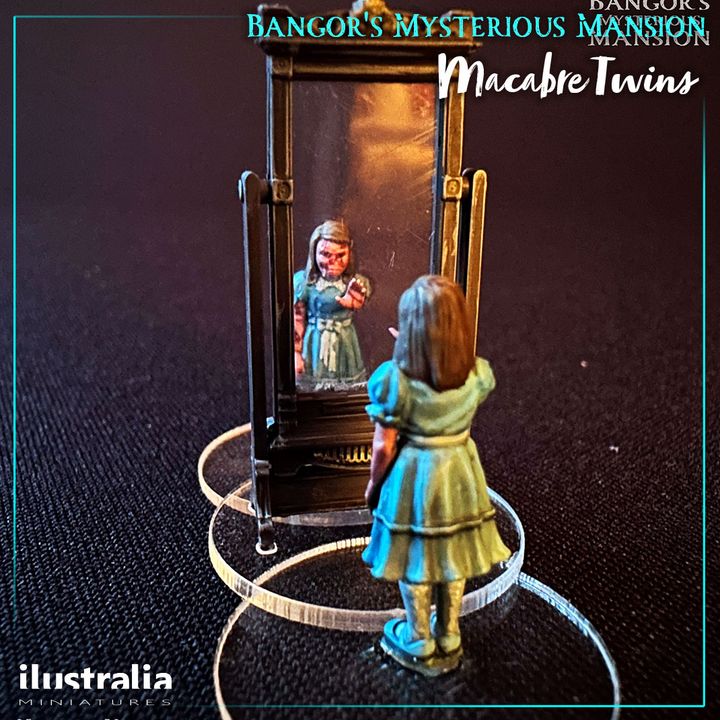 3D Printable Macabre Twins and Mirror by ilustralia miniatures