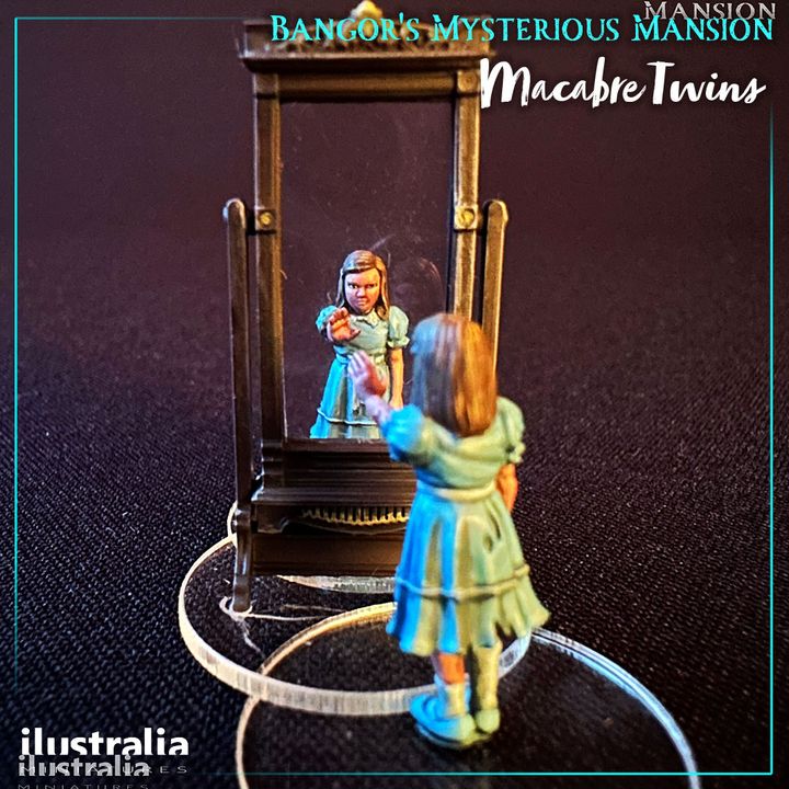 3D Printable Macabre Twins and Mirror by ilustralia miniatures