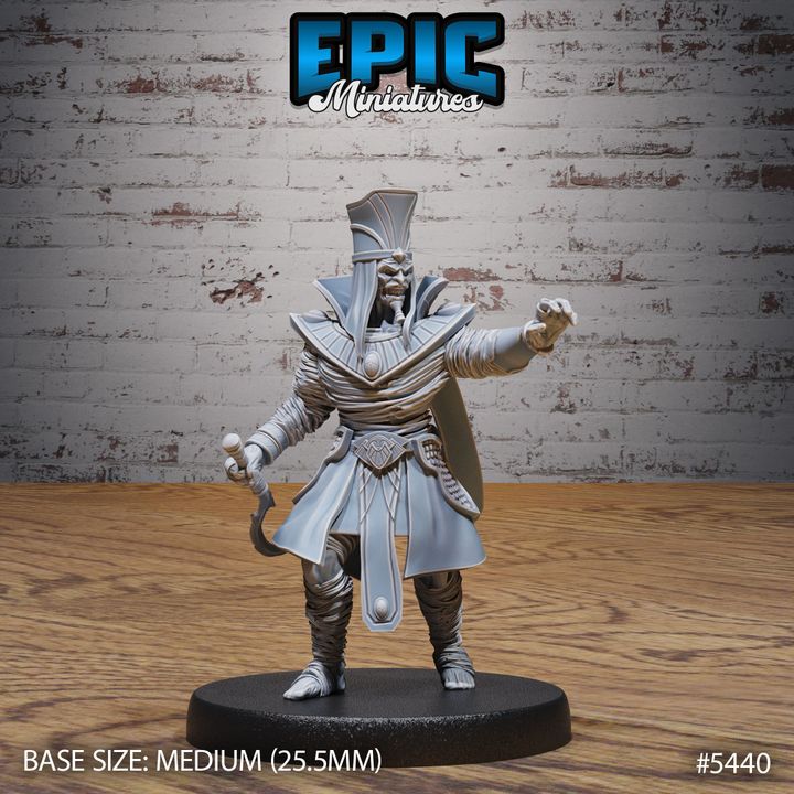 3D Printable Mummy Lord / Egyptian Warrior / Ancient Fighter / Pyramid ...