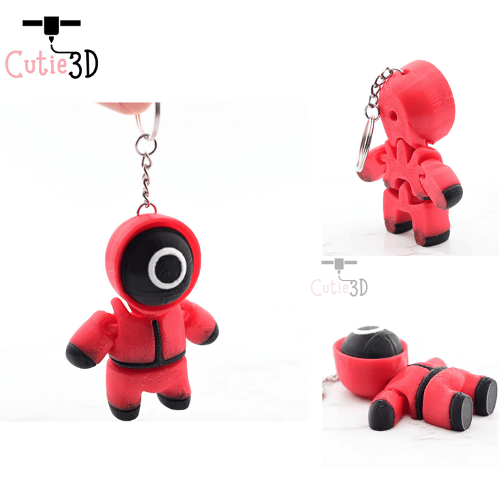 3D Printable Cutie3D Articulated Squid Game Keycap Fidget Clicker ...