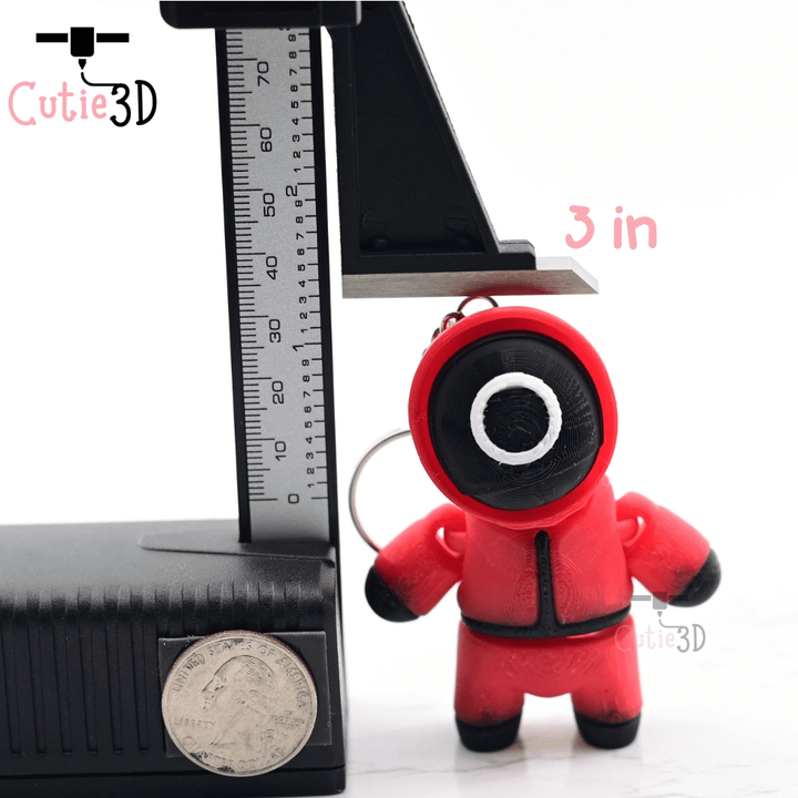 3D Printable Cutie3D Articulated Squid Game Keycap Fidget Clicker ...