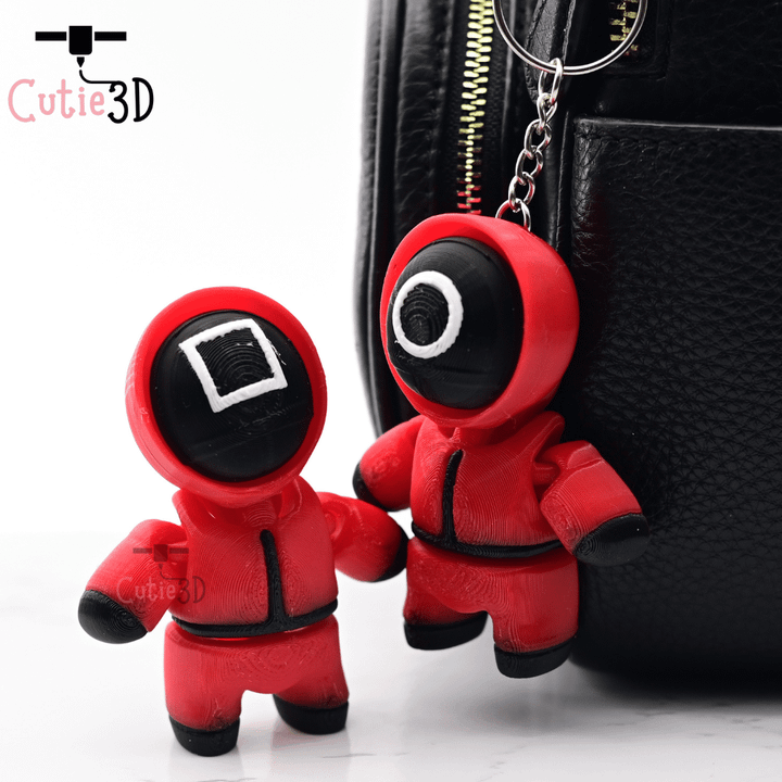 3D Printable Cutie3D Articulated Squid Game Keycap Fidget Clicker ...