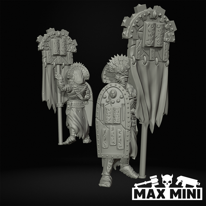 3D Printable Mummy Guard Halberd Command by Max Mini