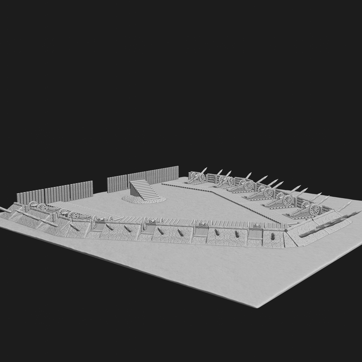 3D Printable Modular Redoubt/Napoleonic Fortification Pack NAP-23 by ...
