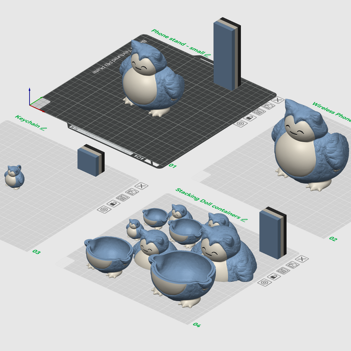 3D Printable Realistic Snorlax - Phone Holder & Charger Stand - No ...