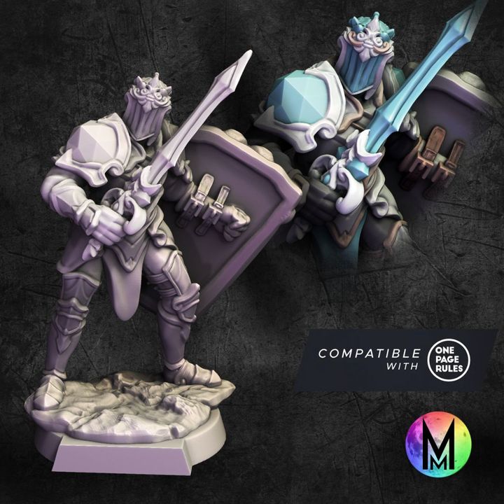 3D Printable Knight - Mirror Knight 2 ( Knight with sword and shield in ...