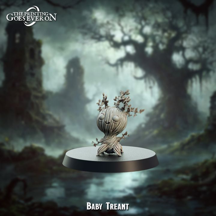 3D Printable Treant Sapling - Presupported by The Printing Goes Ever On