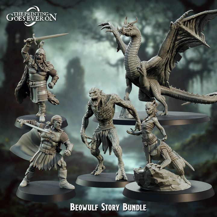 3D Printable Beowulf Story Bundle - Presupported by The Printing Goes ...